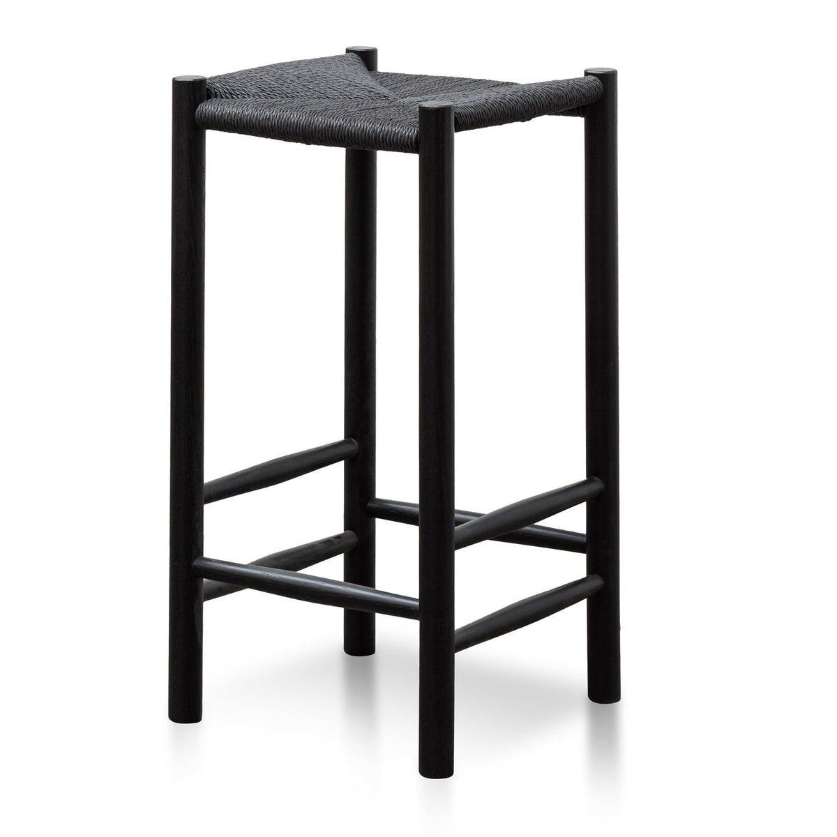Buy the Erika 65cm Oak Bar Stool Online | VAVOOM