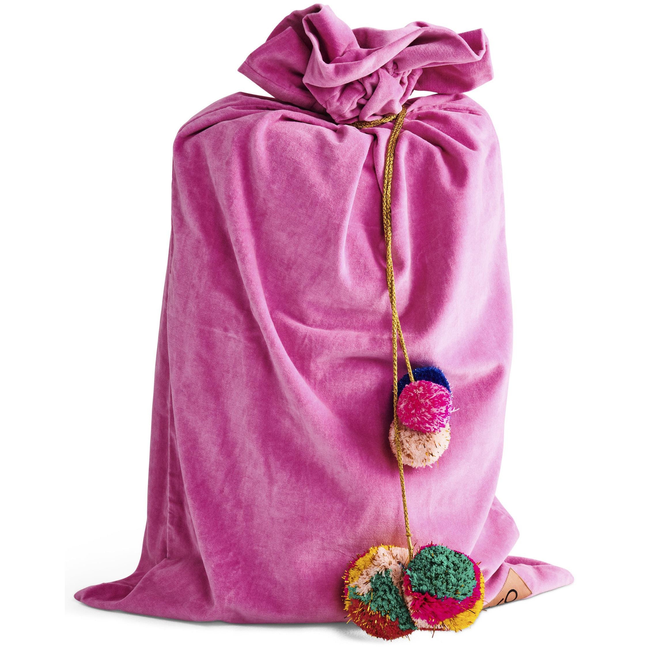 Buy the Rose Velvet Santa Sack Online | VAVOOM