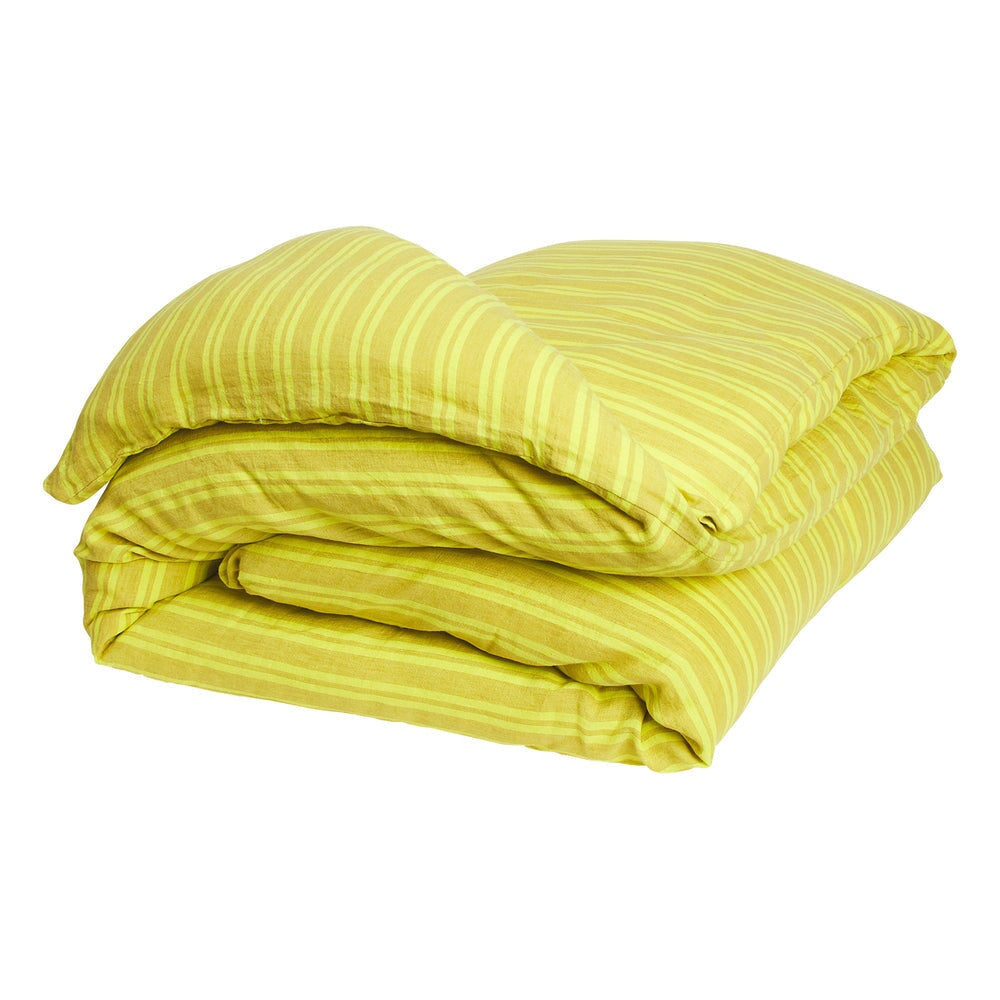 Buy the Nadine Linen Quilt Cover - Olive Online | VAVOOM