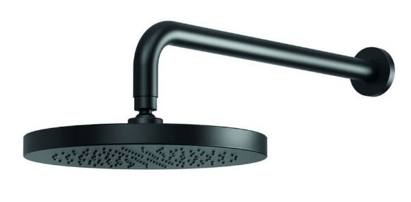 Phoenix Vivid Round Shower Arm & Rose - Matte Black – VAVOOM
